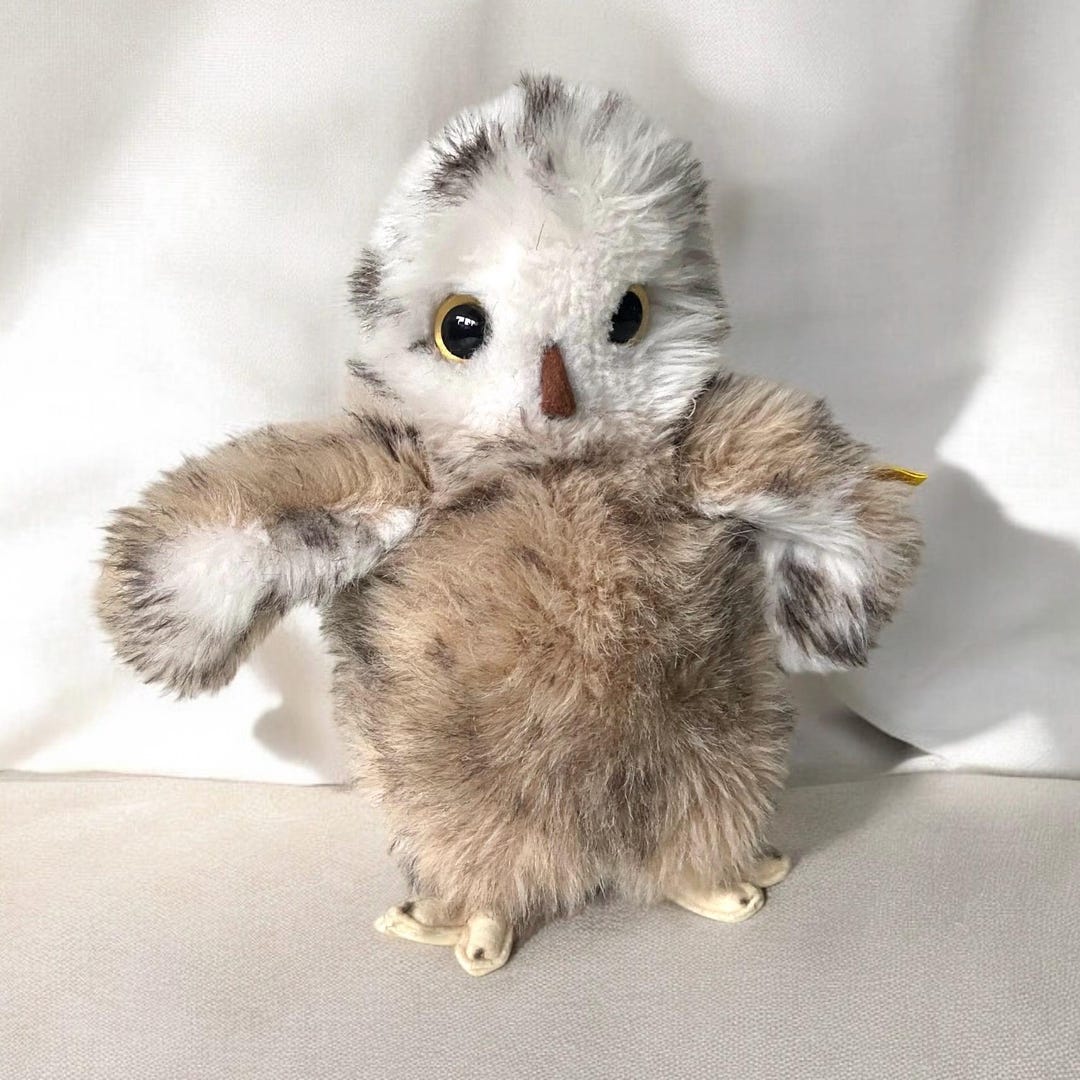 Steiff Owl - Soft Toy - 2591/22 - Vintage - Bird - Owls - Germany - Etsy
