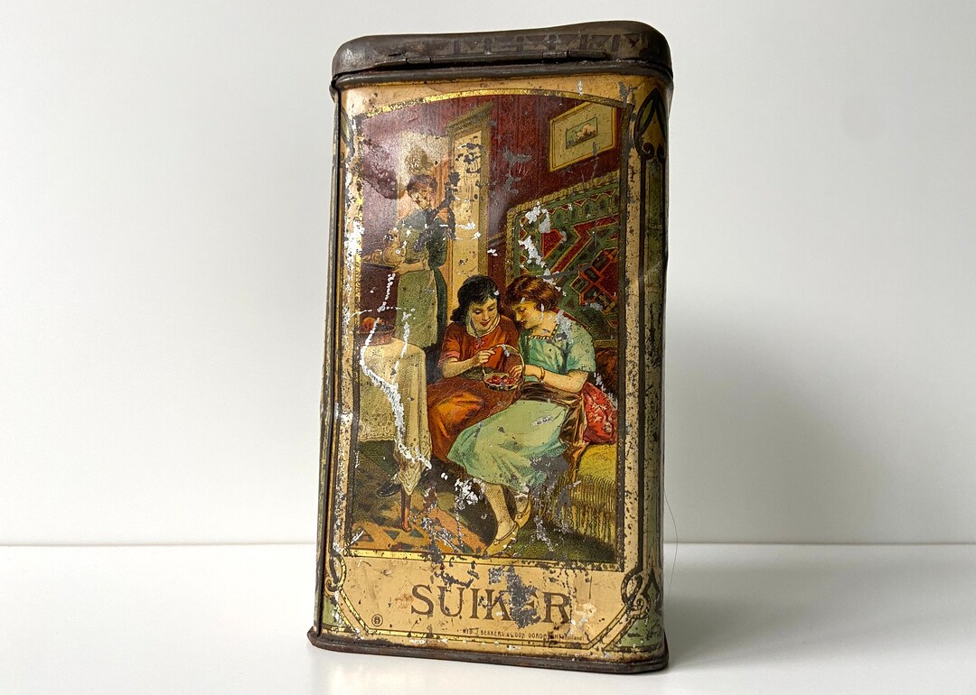 Antique Sugar Tin Tin Collecting Tin Collecting - Etsy
