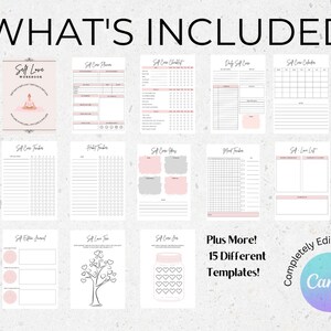 Editable Self Love Workbook - Etsy