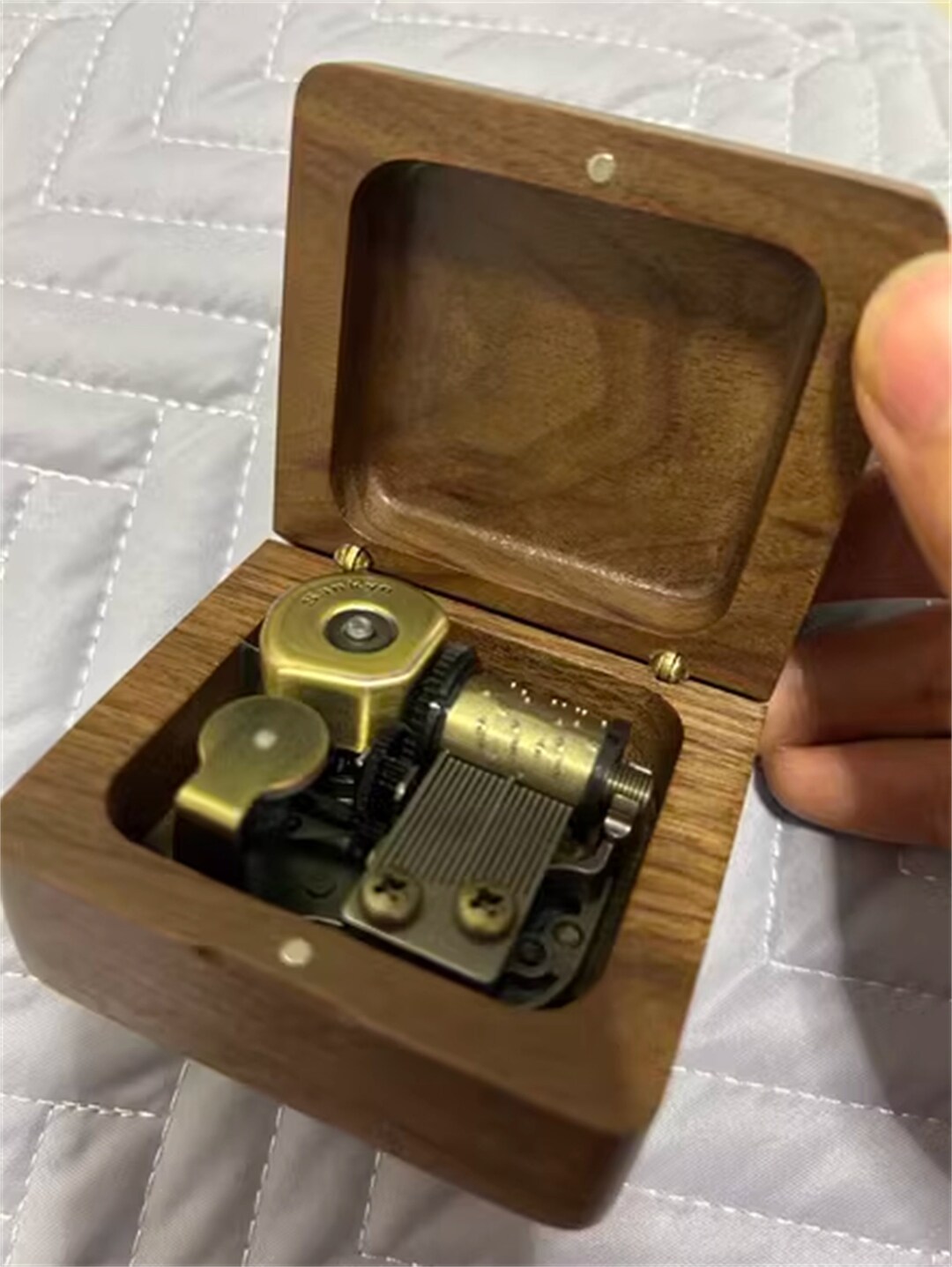 Wooden Square Music Box, Octave Box, Accompanying Gift - Etsy