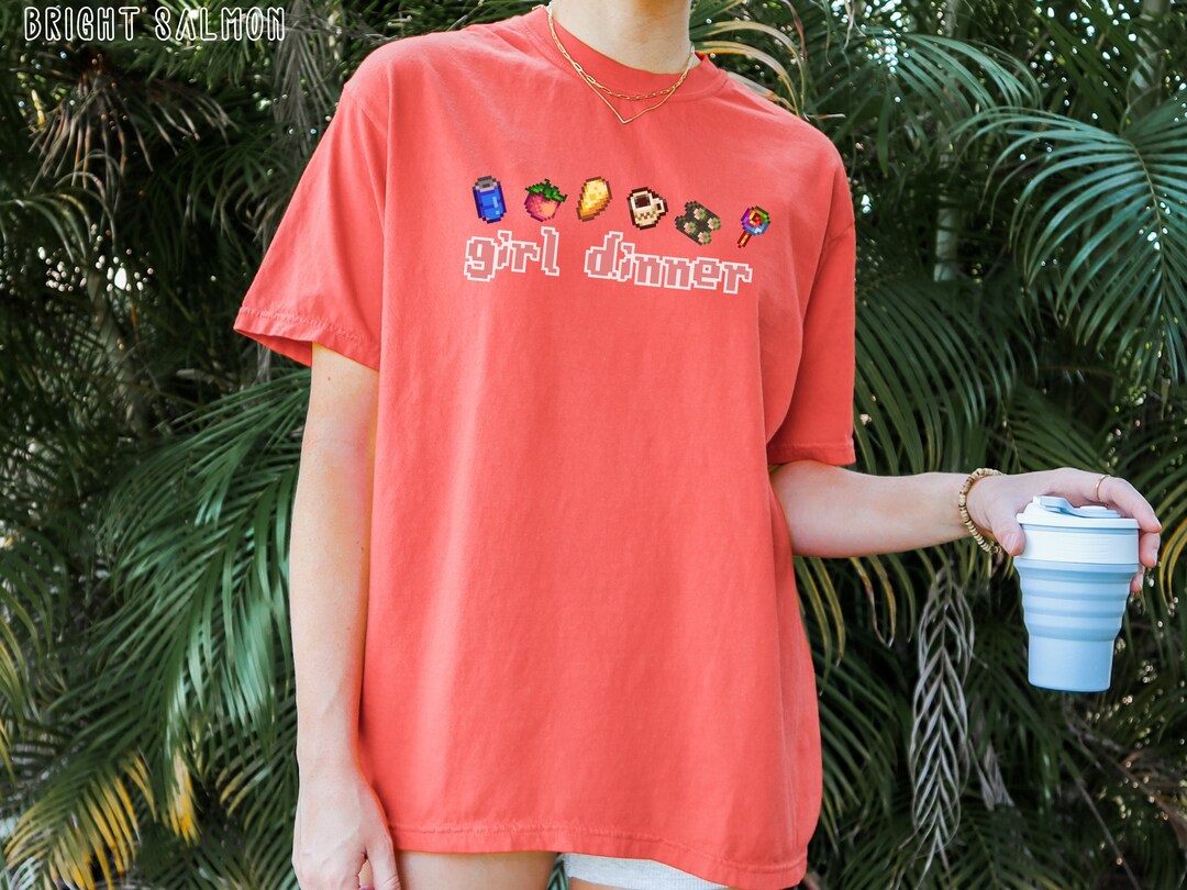Comfort Colors SDV Girl Dinner Shirt, Gamer Girl Gear Cozy Gaming Shirt ...
