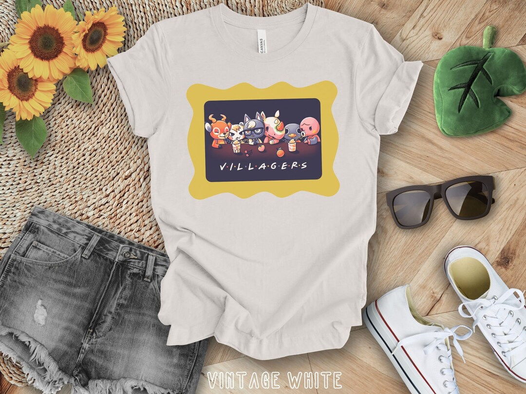 ACNH Villagers Friends Framed Photo Shirt, ACNH Gift for Cozy Gamer ...
