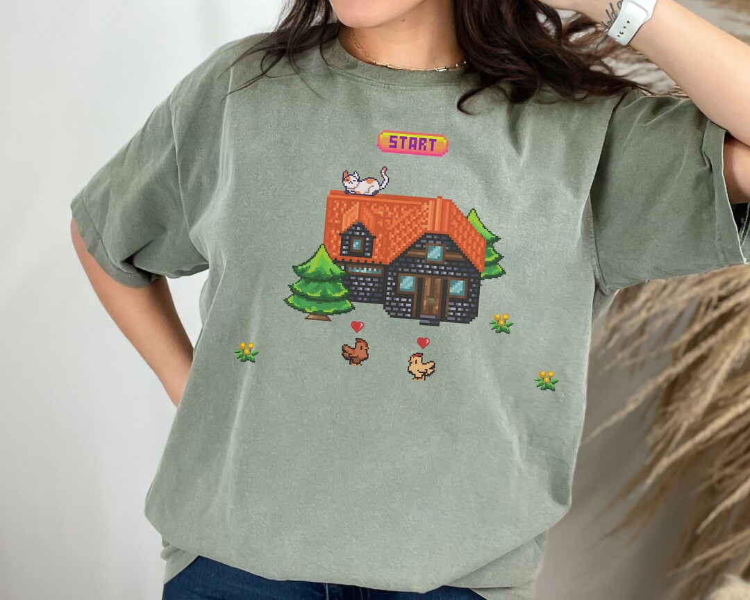 Comfort Colors Farming Sim Shirt Cozy Gamer Gift Casual Gamer SDV ...