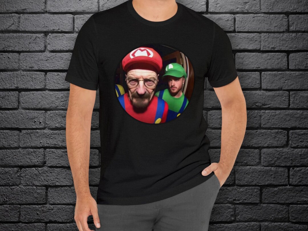 Walter White Jesse Pinkman Mario Shirt Breaking Bad Funny Shirt ...