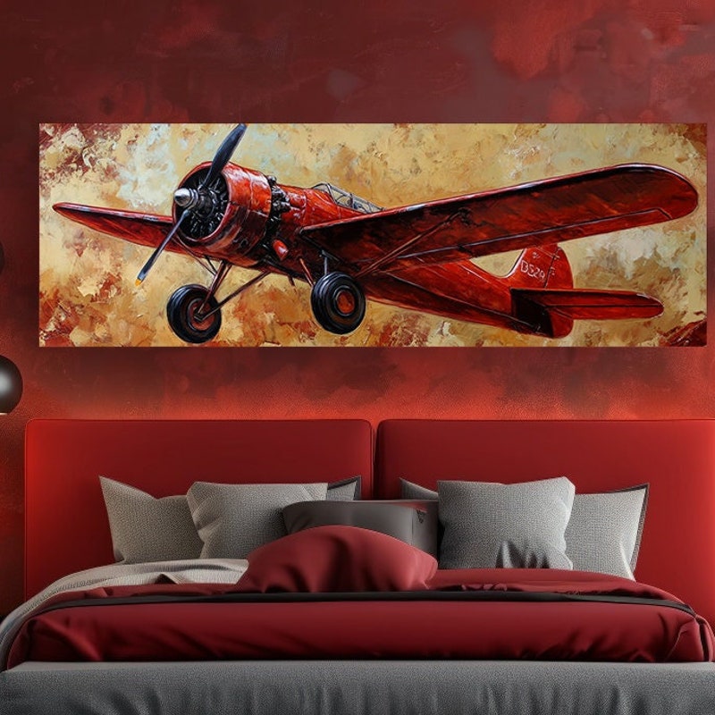 Airplane Painting - Etsy