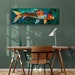 Large Canvas Painting of Big Fish, Wall Art Modern Design Colorful Carp ...