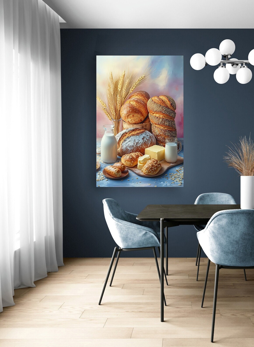 Homemade, Craft Bread, Wall Art. Still Life With Freshly Baked Bread ...