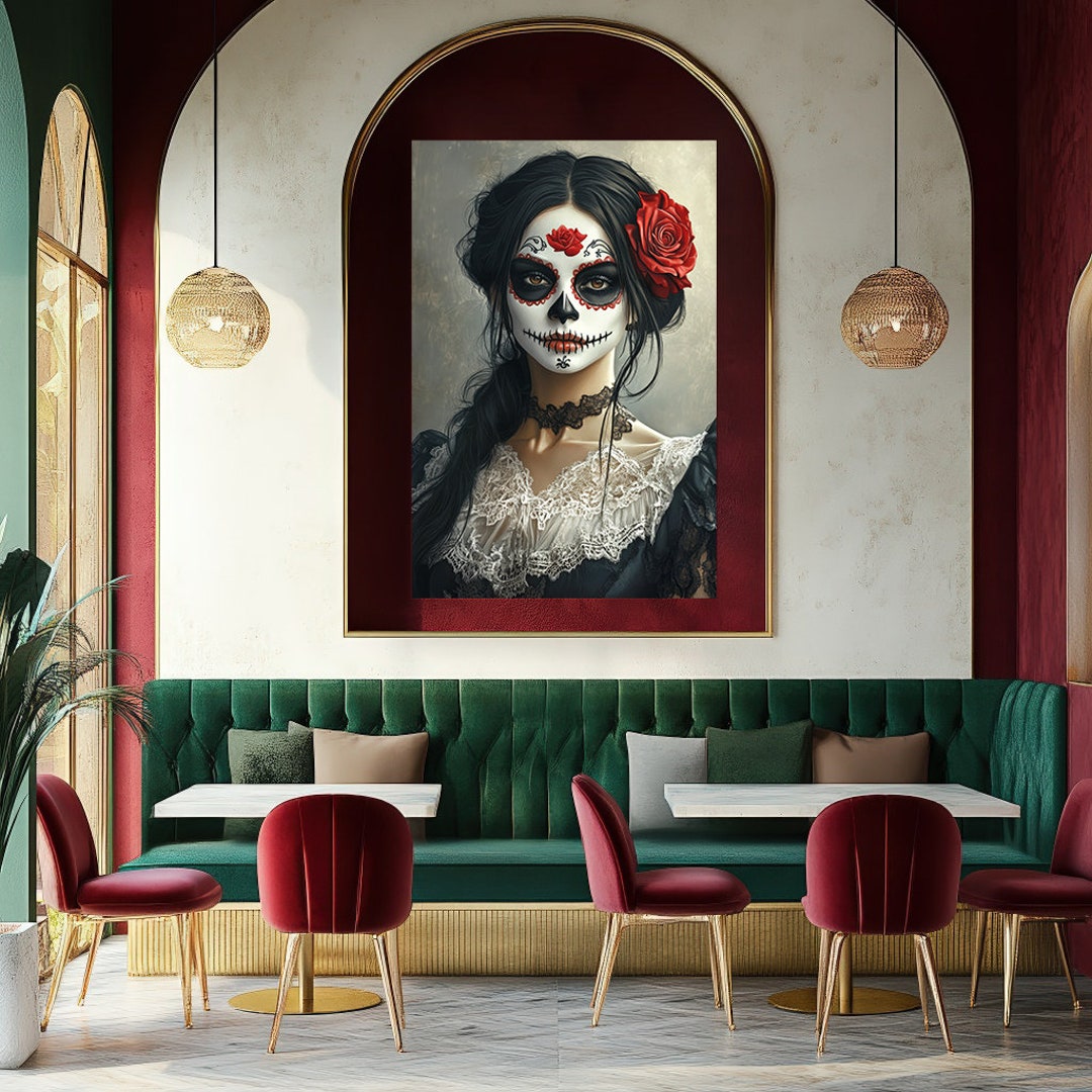 La Calavera De La Catrina, Dead Women. Portrait of Beautiful Latin ...