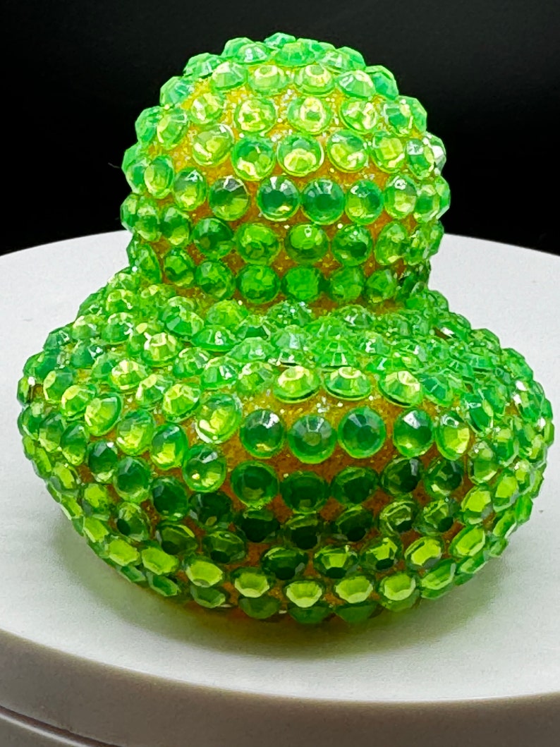 Green Sparkling Rubber Duck - Etsy