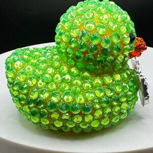 Green Sparkling Rubber Duck - Etsy