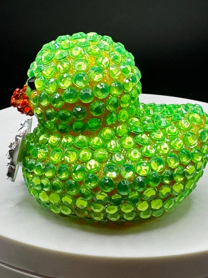 Green Sparkling Rubber Duck - Etsy