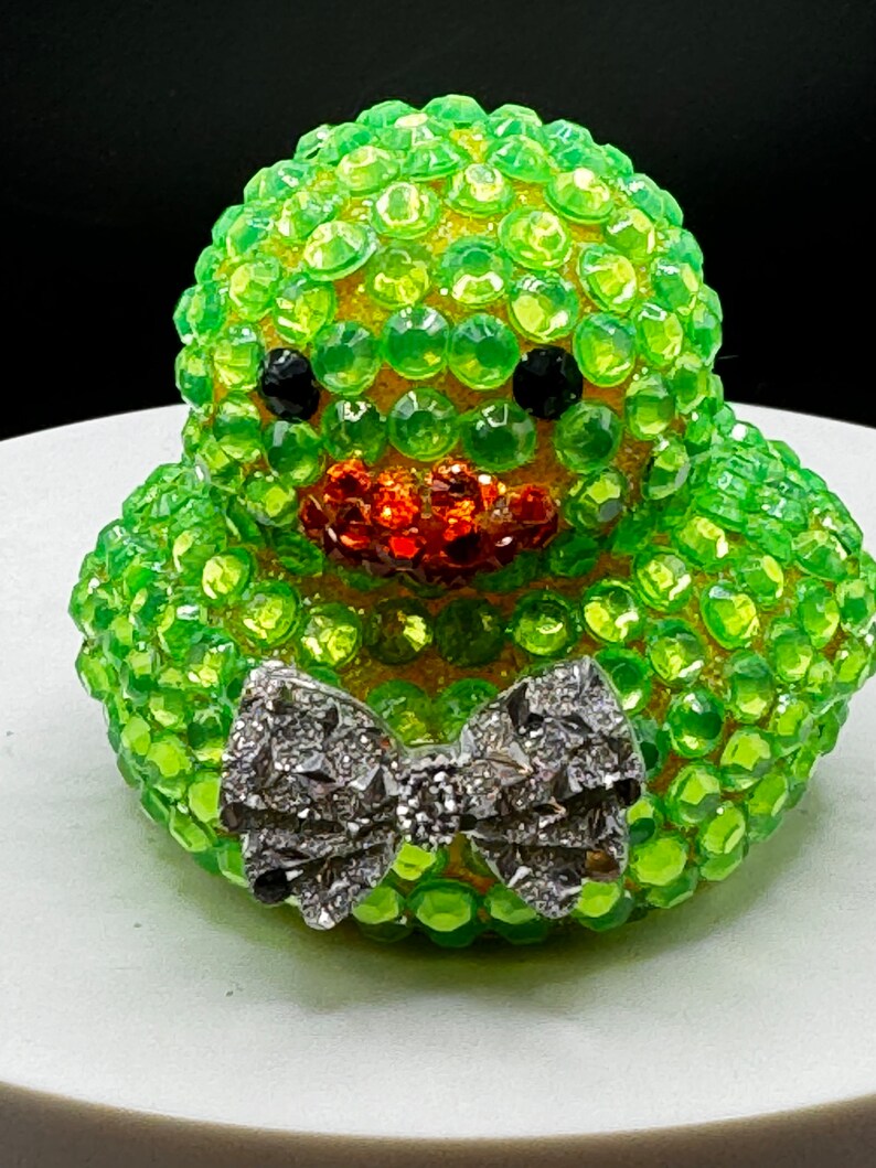Green Sparkling Rubber Duck - Etsy