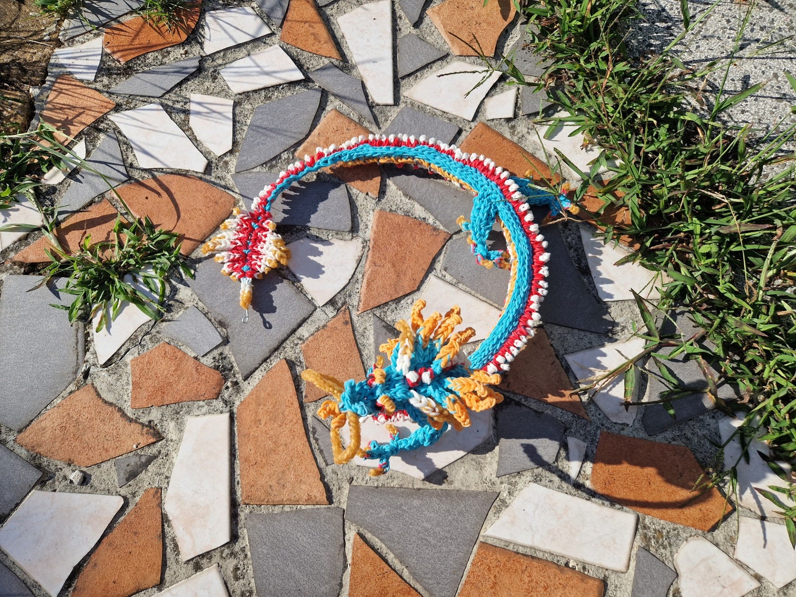 Rainbow Loom Blue Chinese Dragon - Etsy