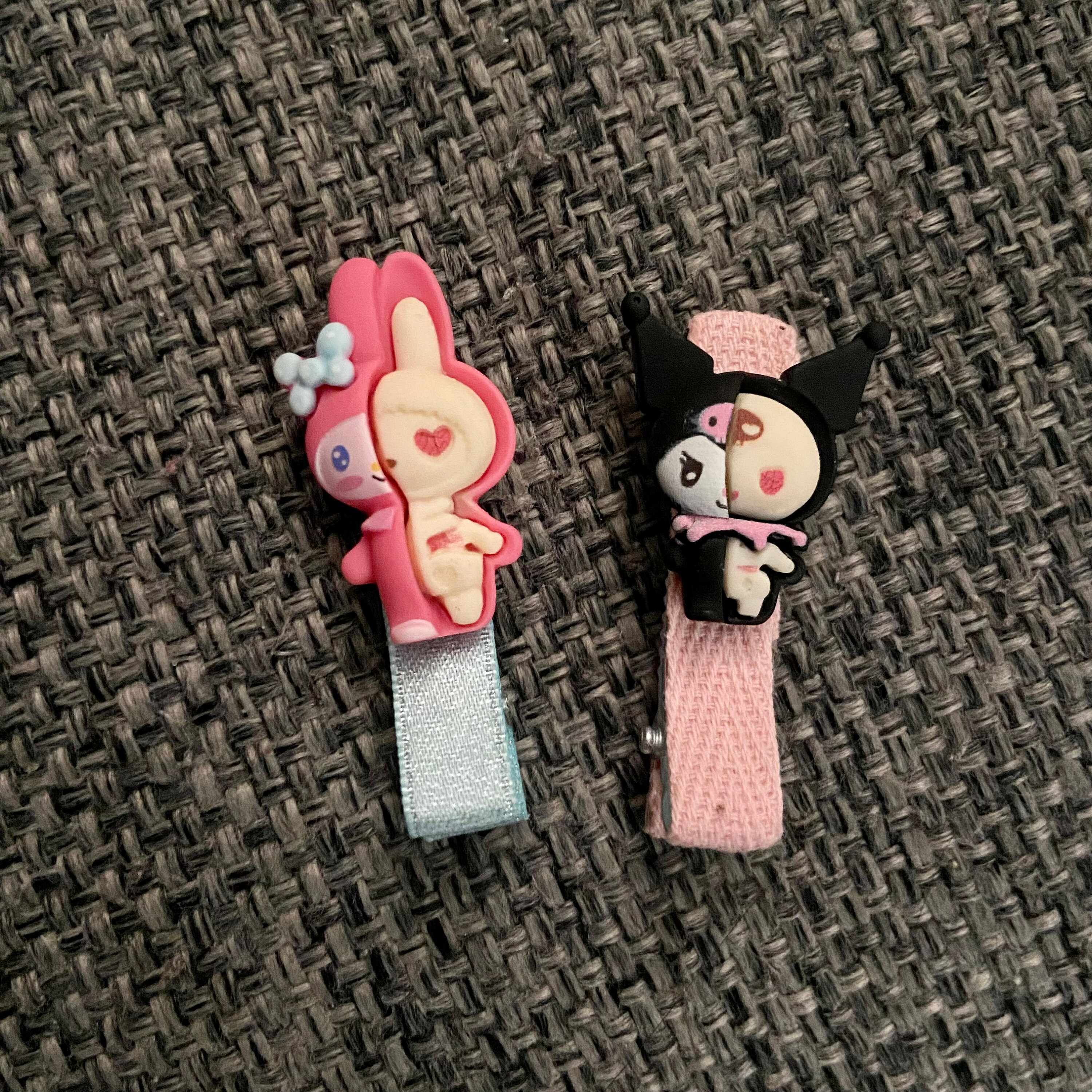 Kuromi and My Melody Skeleton Hair Clips Spooky Sanrio - Etsy