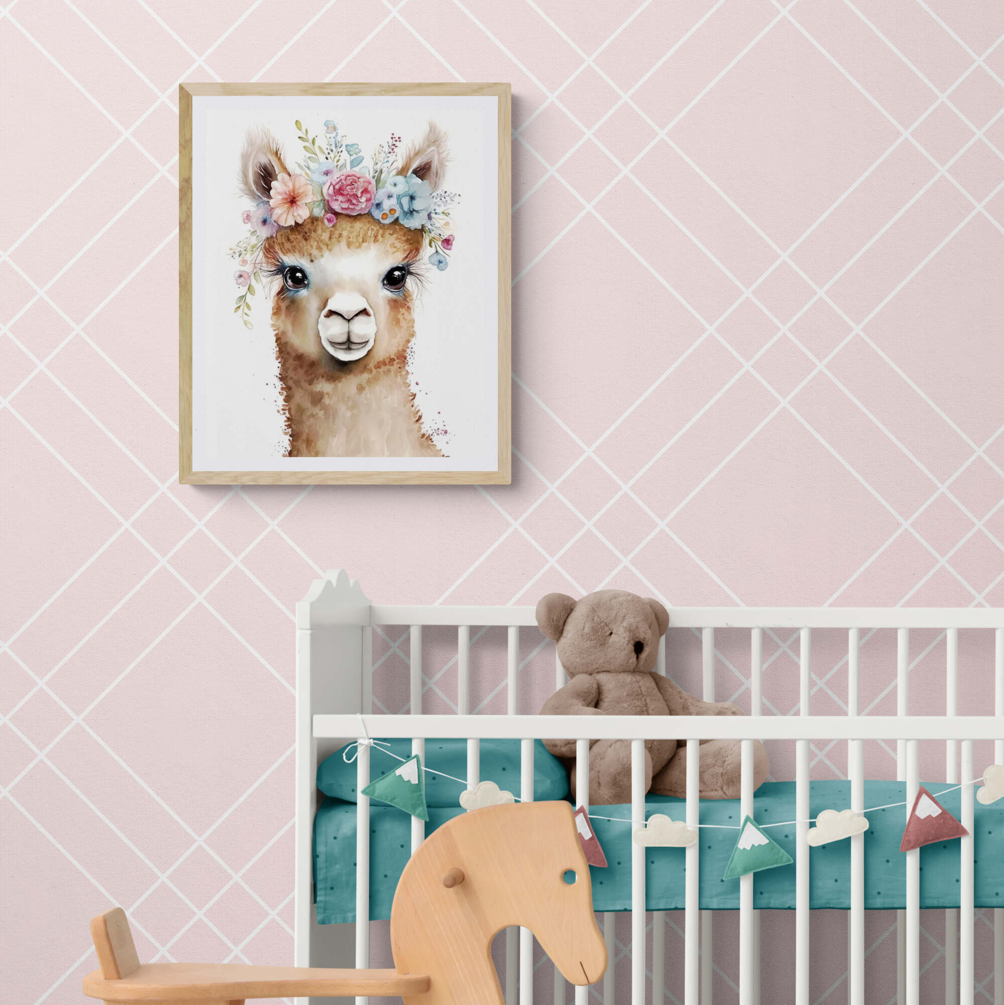 Brown Llama Animal Nursery Wall Art Décor, Nursery Art, Nursery Print ...