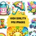 Spring Clip Art, Spring Clipart Bundle, Cute Spring Clipart, Spring PNG ...