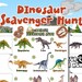 Dinosaur Scavenger Hunt, Dino Scavenger Hunt, Dinosaur Party Game, Dino ...