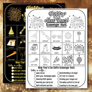 New Year's Scavenger Hunt, Scavenger Hunt, New Year's Scavenger Hunt ...