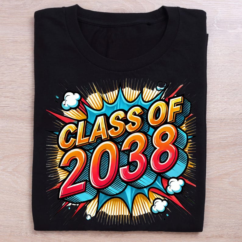 Class of 2038 PNG, First Day of School, Class of 2038, 1st Day of ...