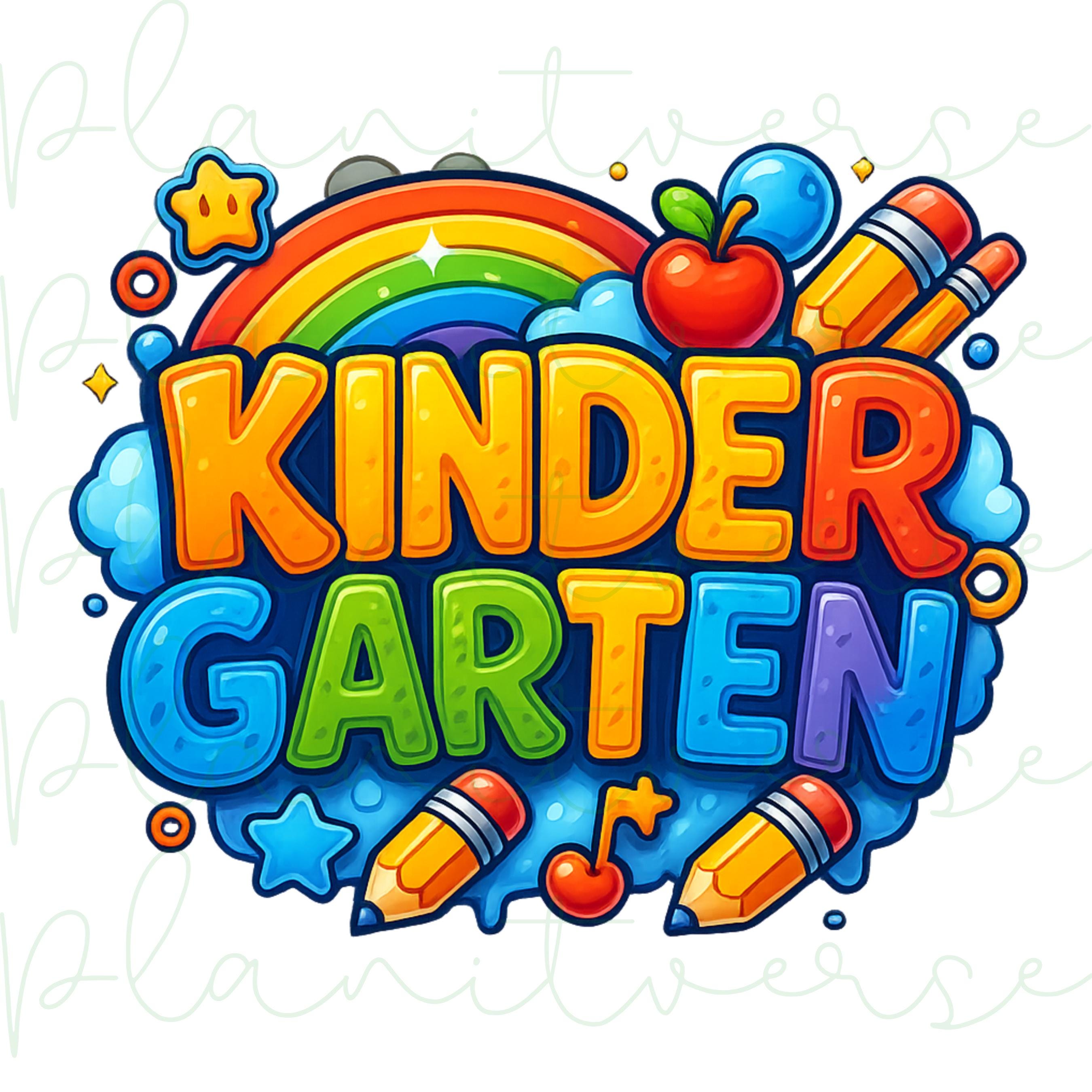 Kindergarten PNG for Teachers, Kindergarten Shirt Design, Kindergarten ...