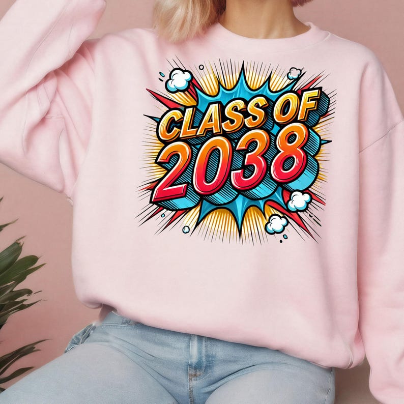 Class of 2038 PNG, First Day of School, Class of 2038, 1st Day of ...