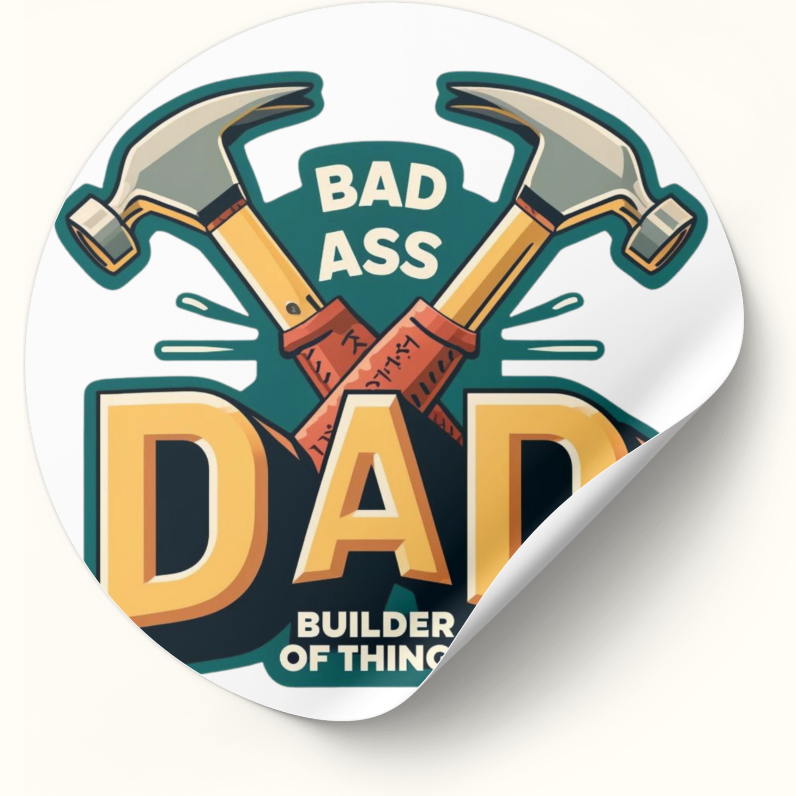 Bad Ass Dad Builder of Things PNG, Dad PNG, Fathers Day PNG, Gift for ...