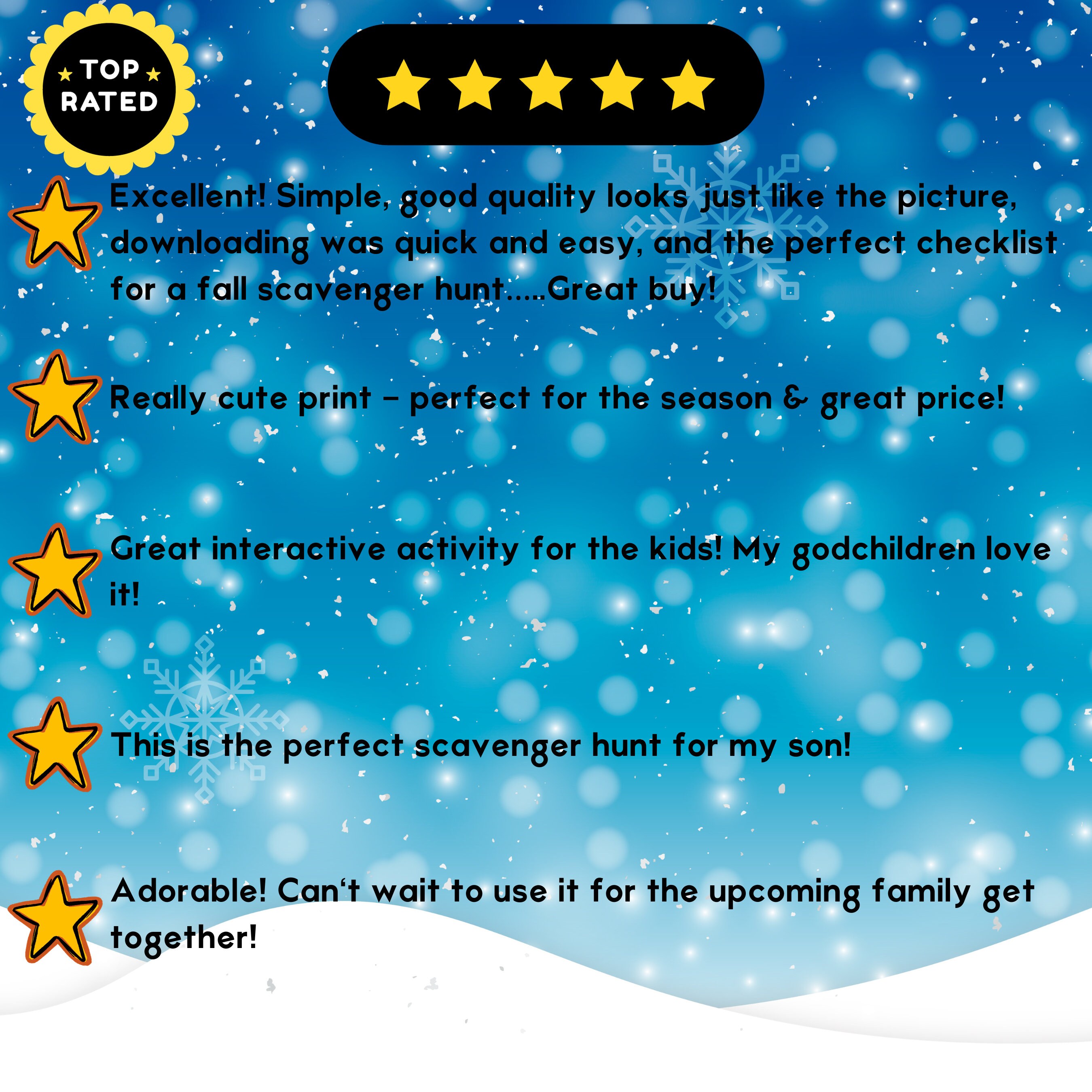 Ski Slope Scavenger Hunt, Scavenger Hunt for Kids, Scavenger Hunt ...