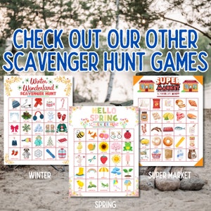 Scavenger Hunt, Camping Scavenger Hunt, Scavenger Hunt for Kids, Kids ...