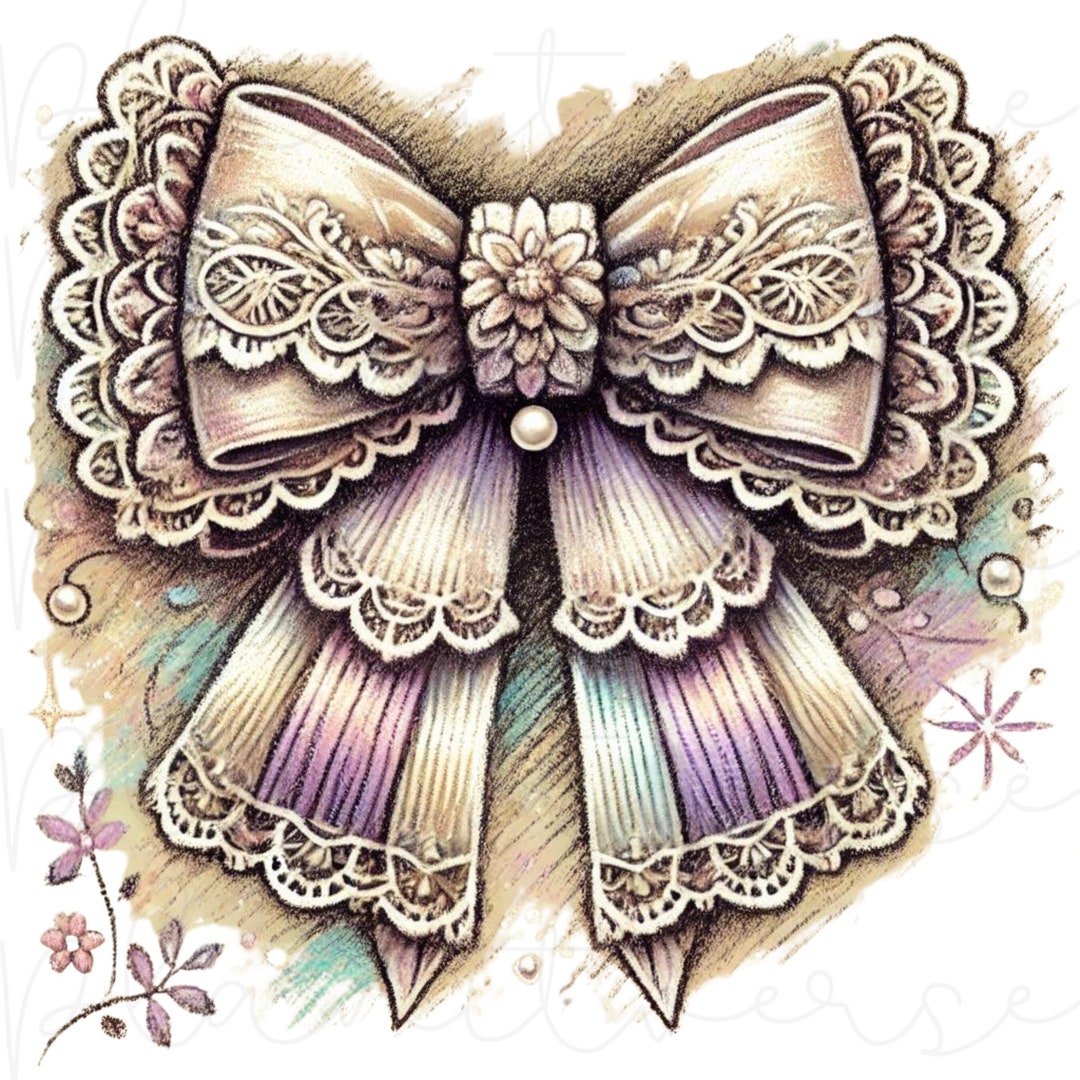 Lace Coquette, Lace Coquette Bow, Lace Coquette PNG, Coquette PNG ...