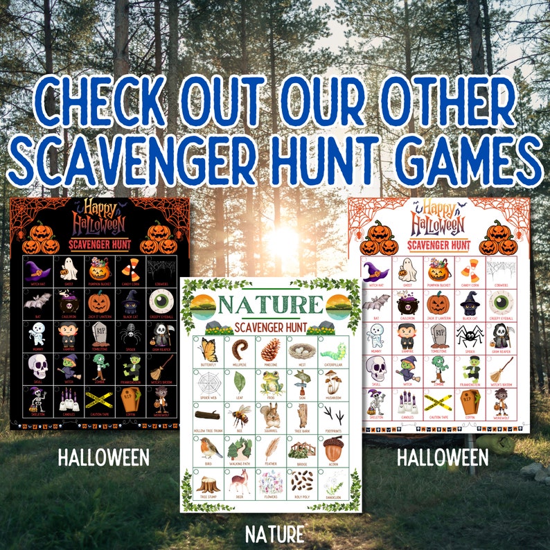 Scavenger Hunt, Camping Scavenger Hunt, Scavenger Hunt for Kids, Kids ...