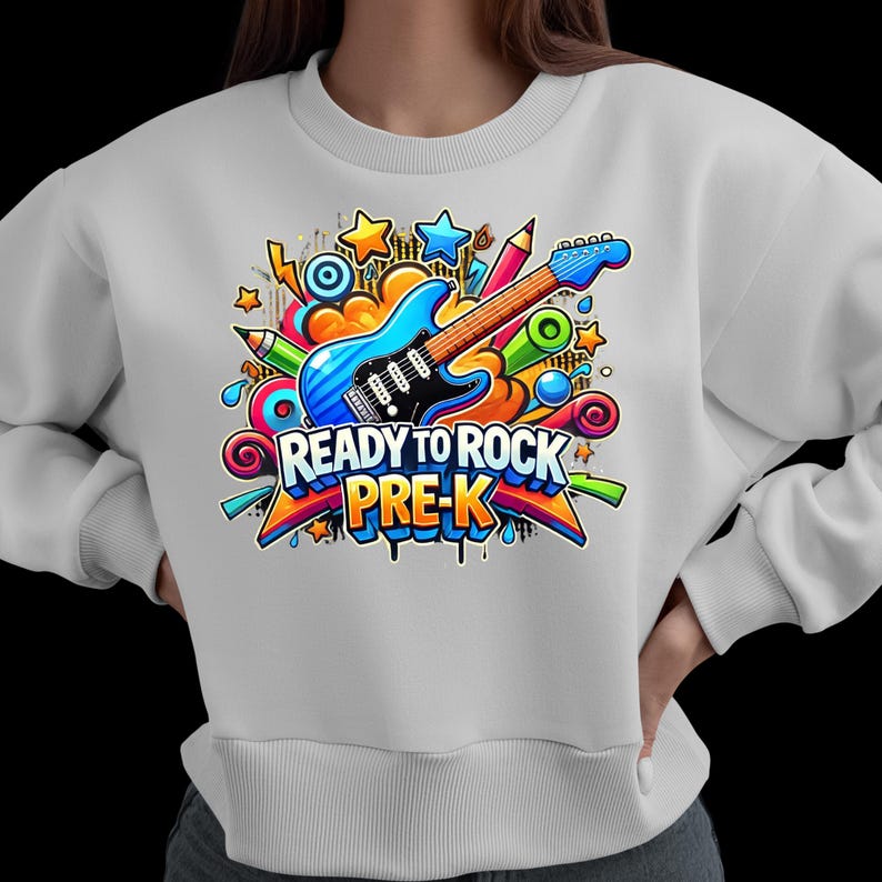 Ready to Rock Pre K, Pre K PNG, Ready to Rock Png, Back to School Png ...