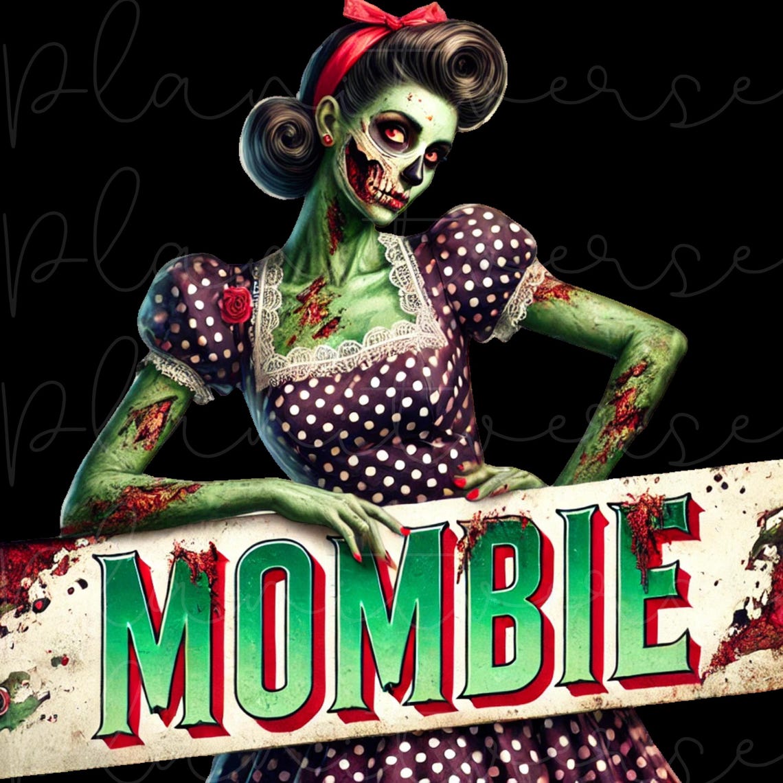 Halloween PNG, Mombie PNG, Funny Mombie Png, Halloween Mom Png ...