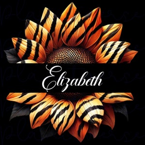 Custom Sunflower, Sunflower PNG, Split Sunflower PNG, Png File for ...