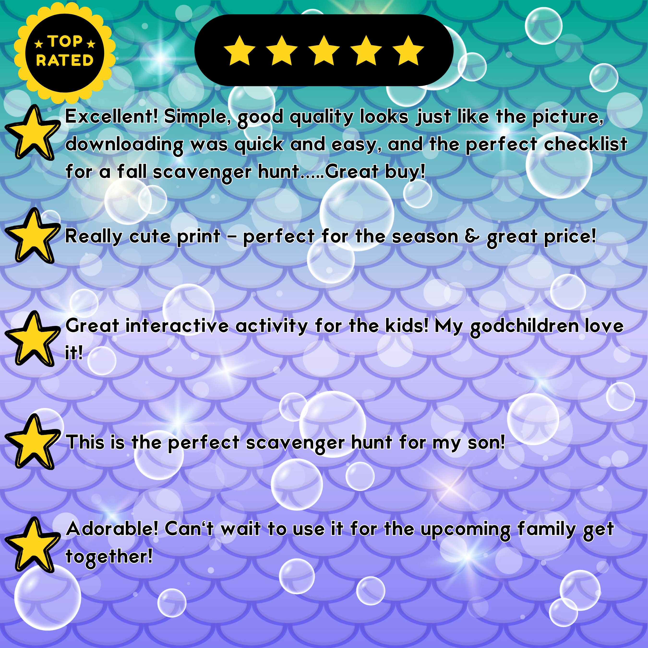 Scavenger Hunt, Mermaid Scavenger Hunt for Kids, Scavenger Hunt for ...