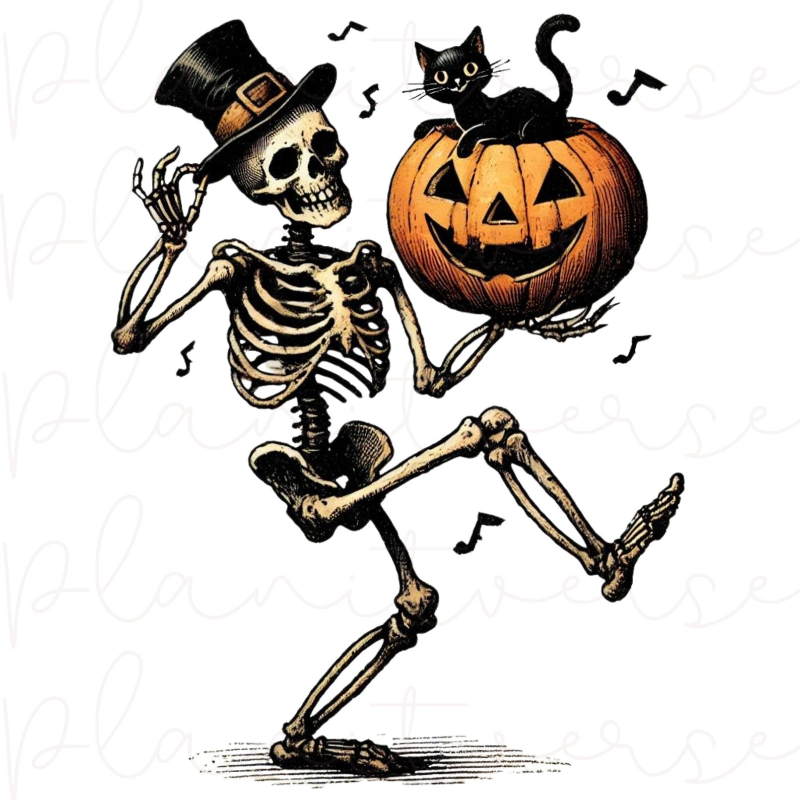 Halloween PNG, Halloween Skeleton PNG, Spooky Png, Dancing Skeleton ...