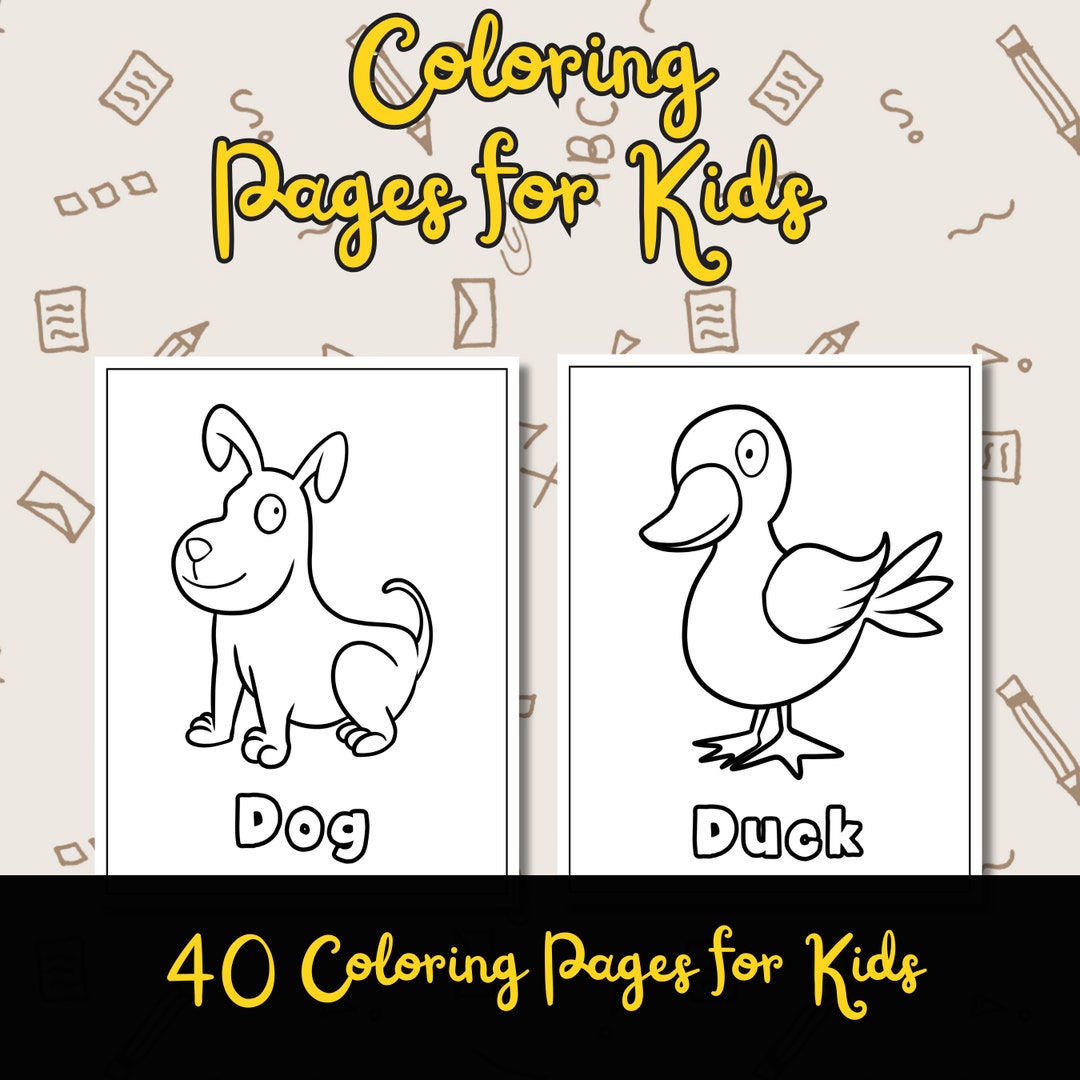 Coloring Pages for Kids, Preschool Printables, Toddler Activities ...