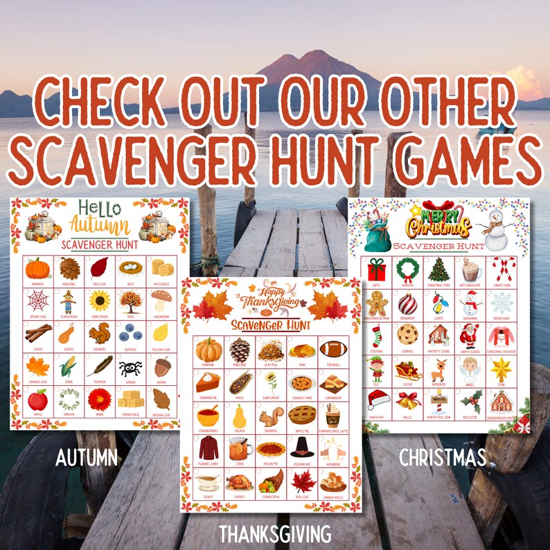 Scavenger Hunt, Lake Scavenger Hunt for Kids, Scavenger Hunt for Kids ...