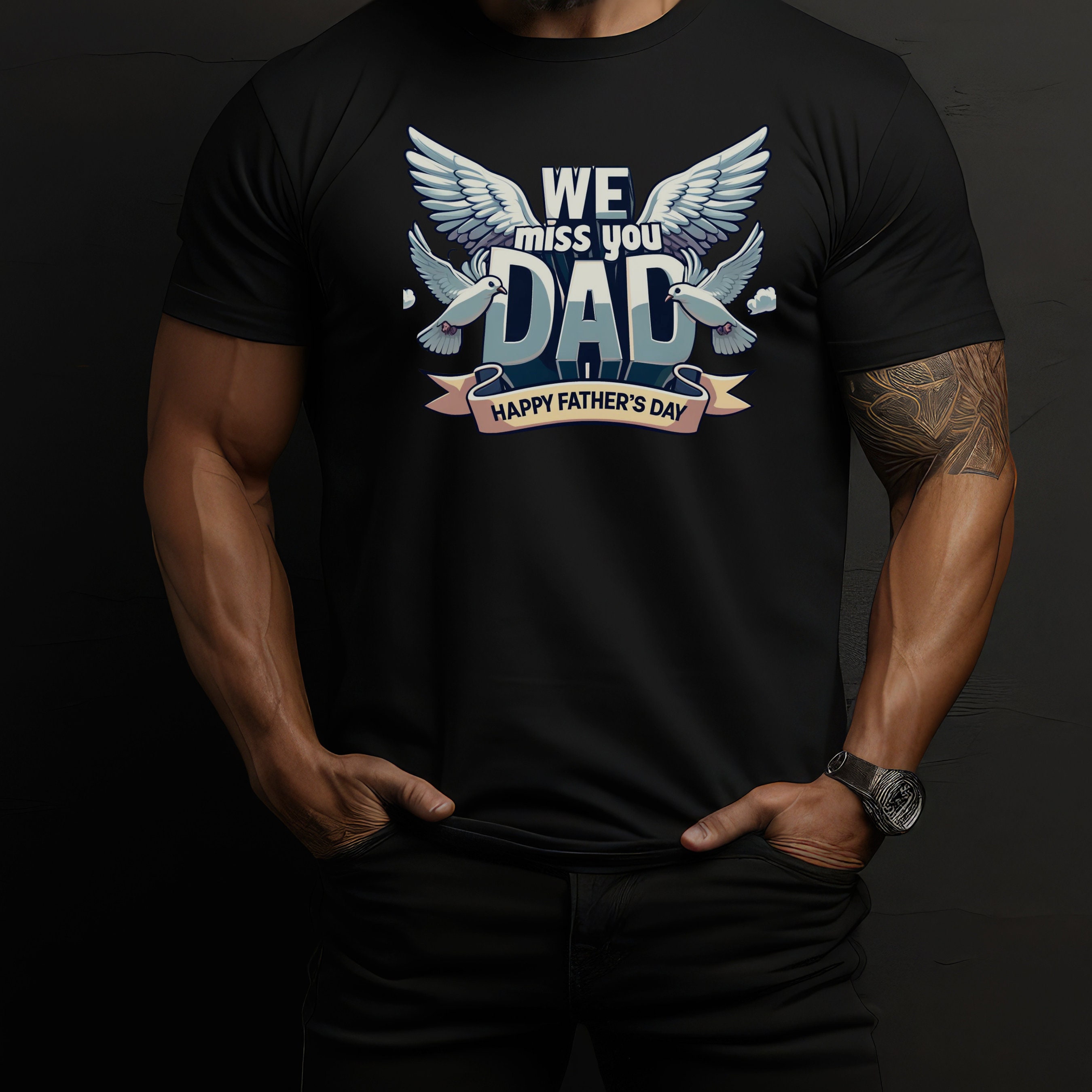 We Miss You Dad PNG, Fathers Day PNG, Rest in Peace PNG, Father's Day ...