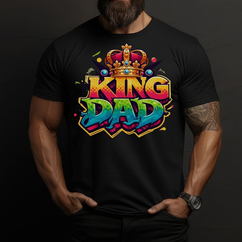 King Dad PNG, Fathers Day PNG, Gift for Dad, Dad Clipart, Sublimation ...