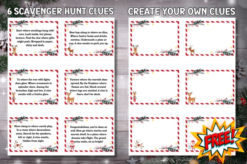 Scavenger Hunt, Scavenger Hunt for Kids, Christmas Scavenger Hunt ...