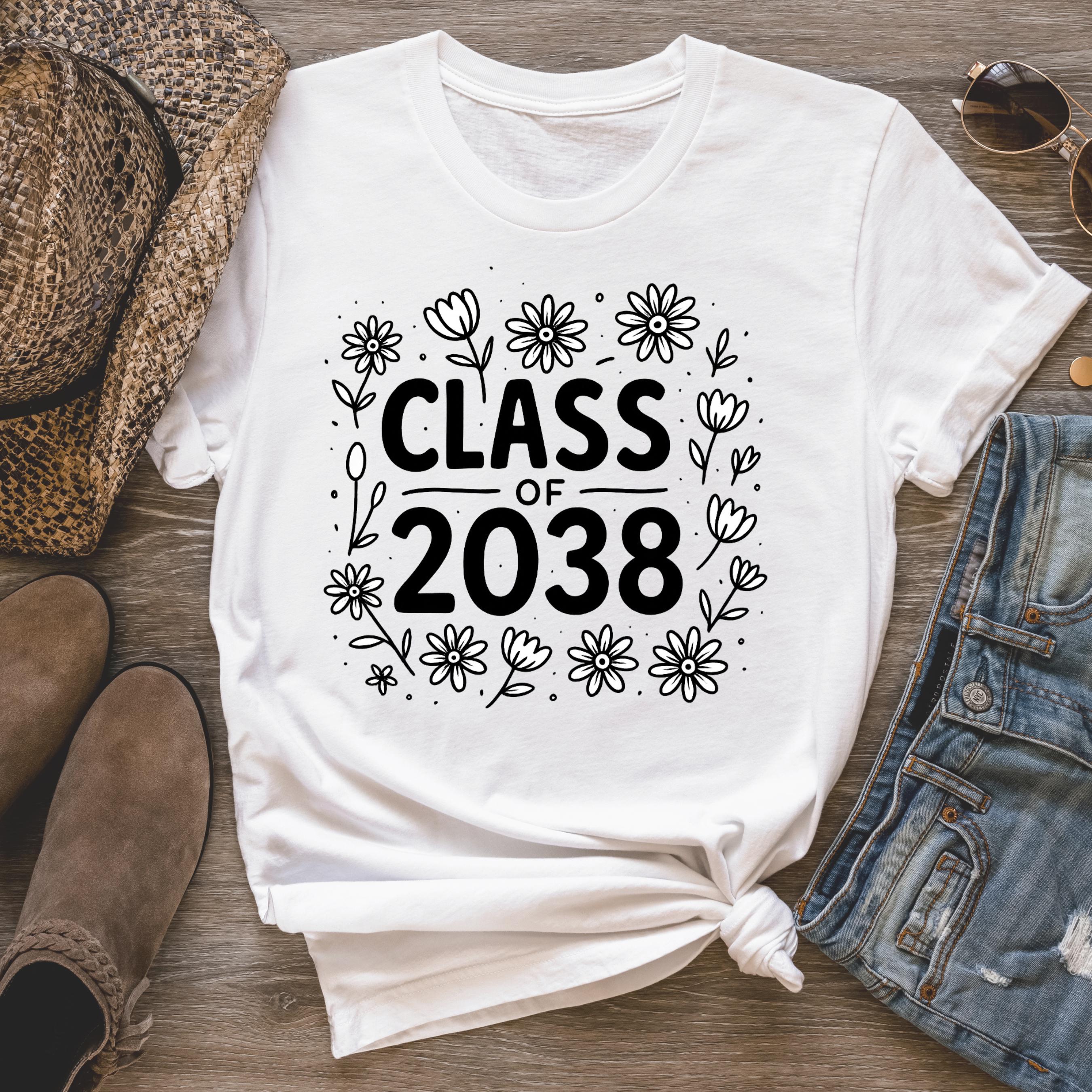 Class of 2038 PNG, First Day of School, Class of 2038, 1st Day of ...