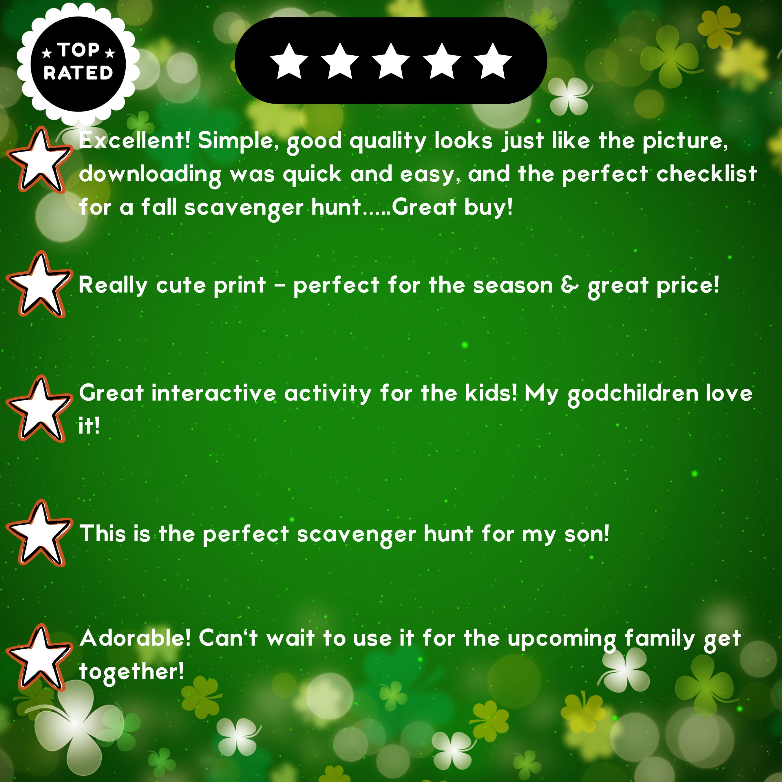 St. Patrick's Day Scavenger Hunt, Saint Patricks Day, Game for Kids ...