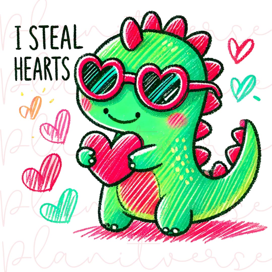 Valentine's Day T-rex PNG, Dino Lover Gifts, T-rex Valentine, Valentine ...