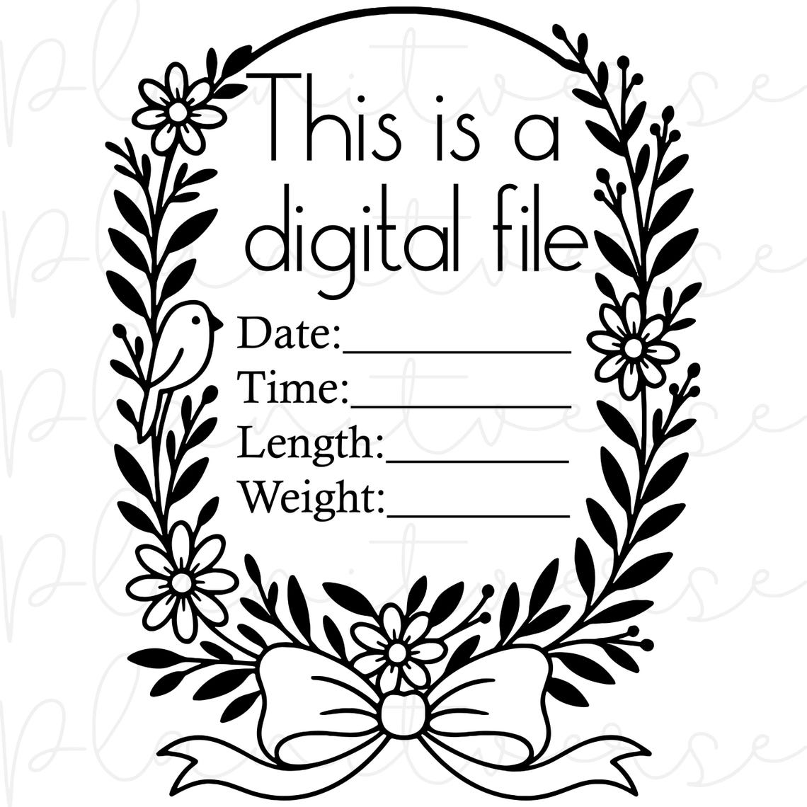 SVG Baby Birth Stat Laser Files, Baby Announcement SVG, Birth Stats ...