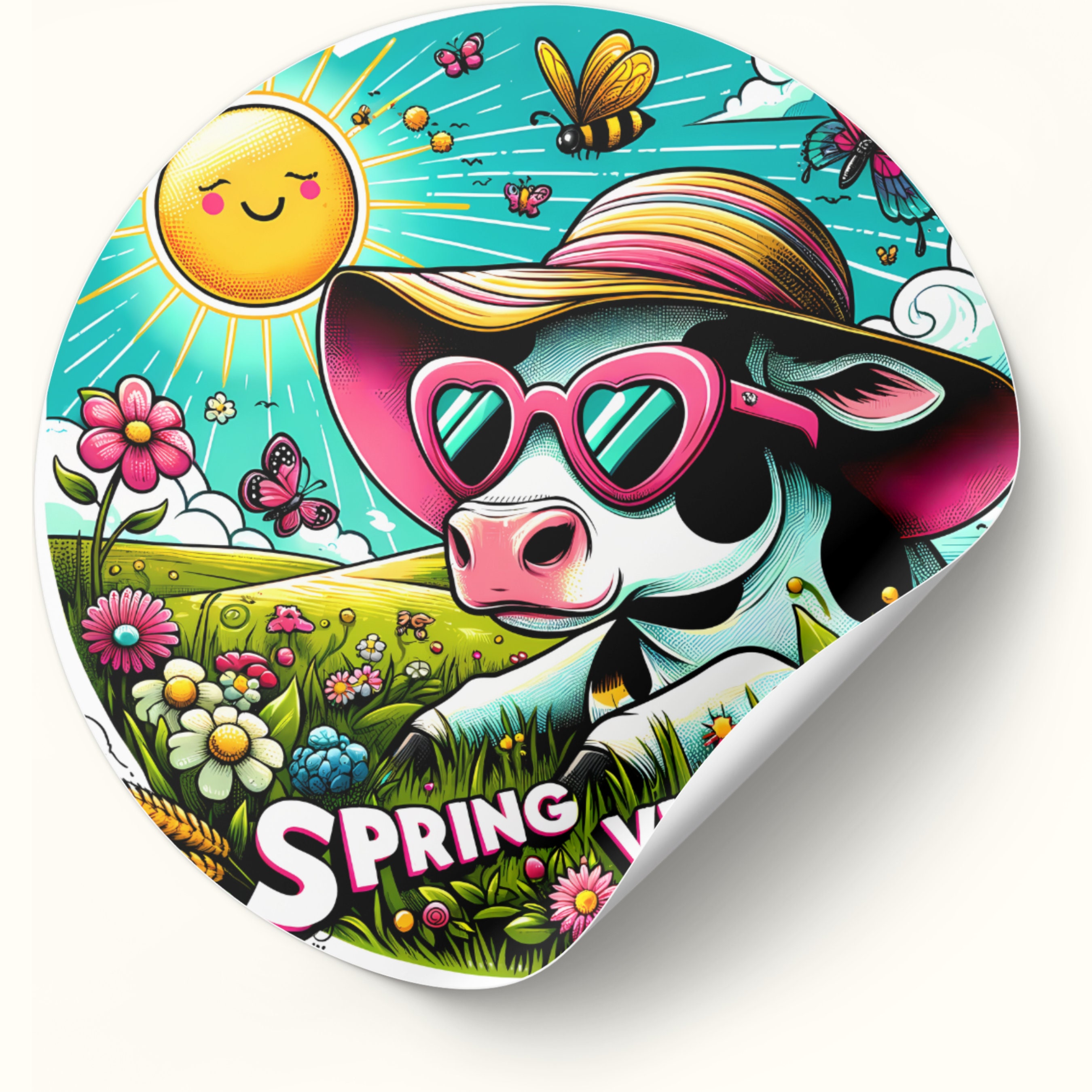 Spring Cow Png, Hello Spring PNG Designs, Spring Clipart, Spring ...