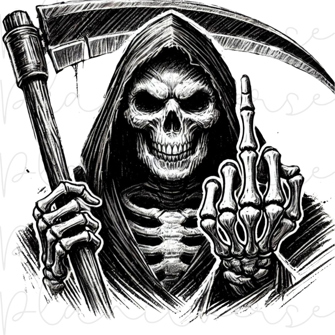 Skull, Skull PNG, Skeleton PNG, Grim Reaper PNG, Skeleton Clipart, Grim ...