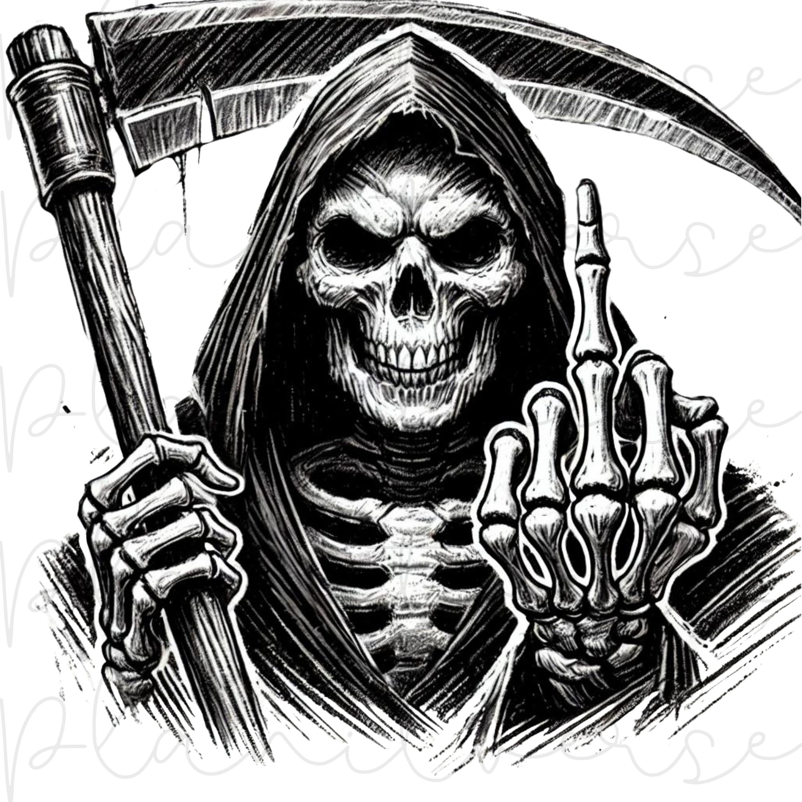 Skull, Skull PNG, Skeleton PNG, Grim Reaper PNG, Skeleton Clipart, Grim ...