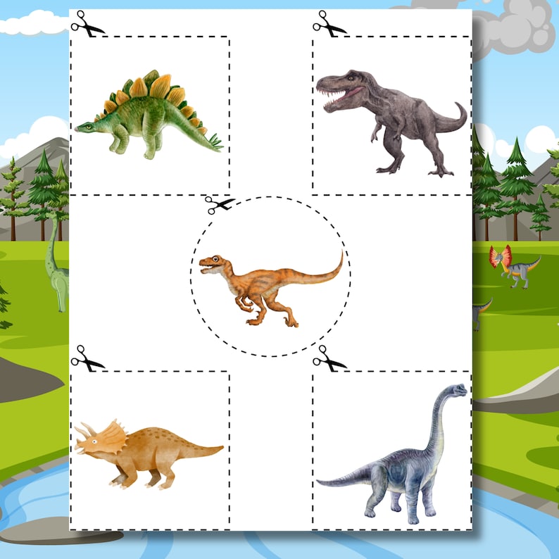 Dinosaur Scavenger Hunt, Dino Scavenger Hunt, Dinosaur Party Game, Dino ...
