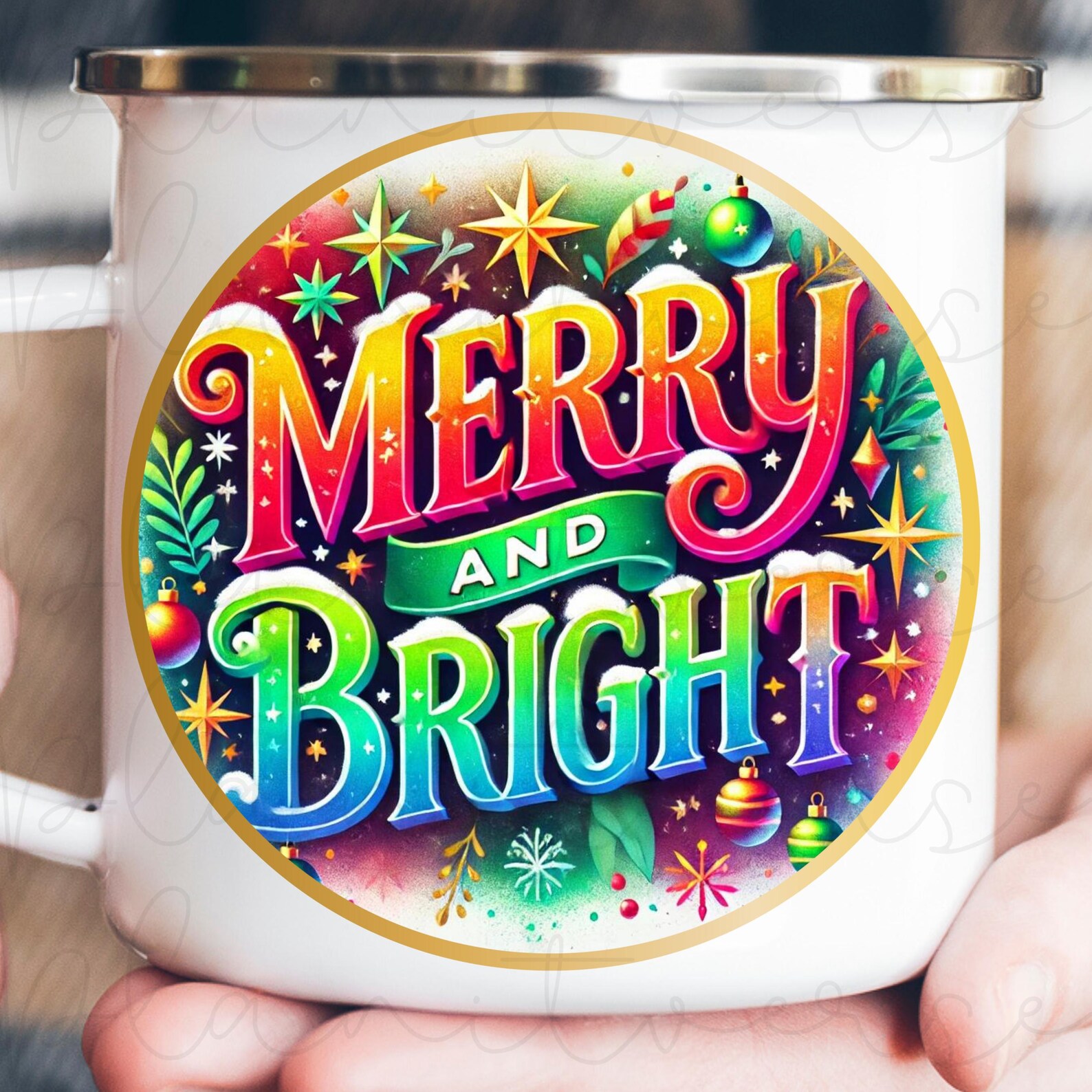 Merry and Bright, Christmas PNG, Merry and Bright PNG, Merry and Bright ...