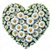 Daisy Flower PNG, Heart Shaped Daisy Bouquet Clipart, Daisy, Heart PNG ...